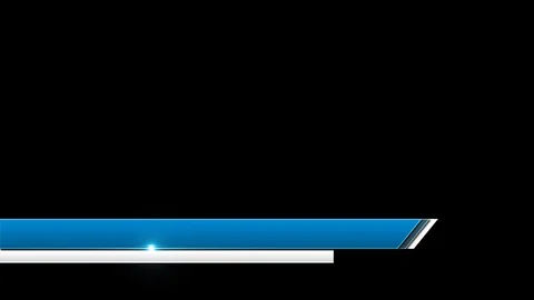Lower Third Lower Thirds Blue Stock Video Footage | Royalty Free Lower ...
