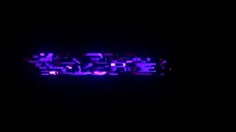 cool neon glitch WELCOME text animation ... | Stock Video | Pond5