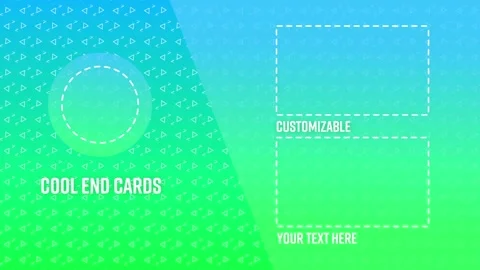 After Effects Template: Cool Pattern End Cards #146834518