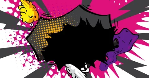 Cool pop art background | Stock Video | Pond5