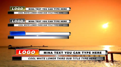 Cool White Lower Third ~ After Effects Template #26121078