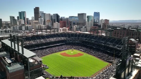 Coors Field baseball stadium, Denver cit... | Stock Video | Pond5