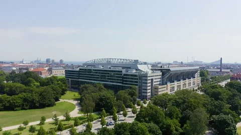 Copenhagen, Denmark. Parken Stadium (Tel... | Stock Video | Pond5