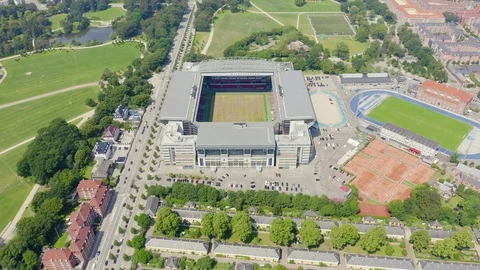 Copenhagen, Denmark. Parken Stadium (Tel... | Stock Video | Pond5