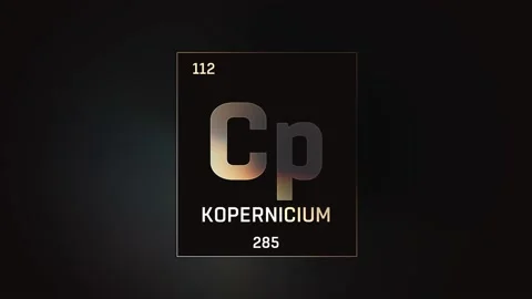Copernicium as Element 112 of the Period... | Stock Video | Pond5