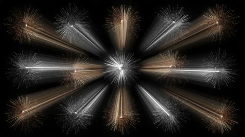 Copper Eyes Pattern with Sun Moon Rays V... | Stock Video | Pond5