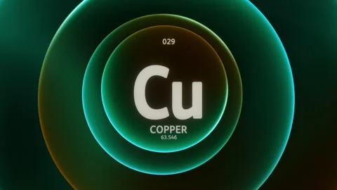 Copper Periodic Table Science Content Ti... | Stock Video | Pond5