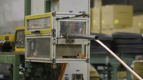 Copper Pipe coiling machine | Stock Video | Pond5