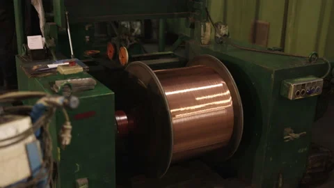 Copper wire, Coil dimensions, Plant mana... | Stock Video | Pond5