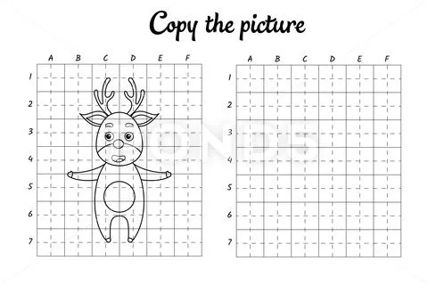 Copy the picture. Draw by grid. Coloring book pages for kids ...
