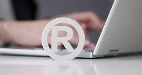 Copyright Symbol Protection Sign. Regist... | Stock Video | Pond5