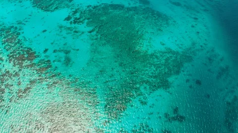 Coral reefs and atolls in the tropical s... | Stock Video | Pond5