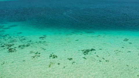 Coral reefs and atolls in the tropical s... | Stock Video | Pond5