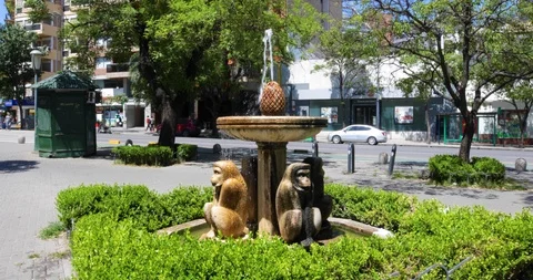 Cordoba Argentina fountain of the monkey... | Stock Video | Pond5