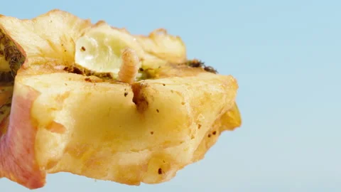 The core of an apple in which the worm l... | Stock Video | Pond5