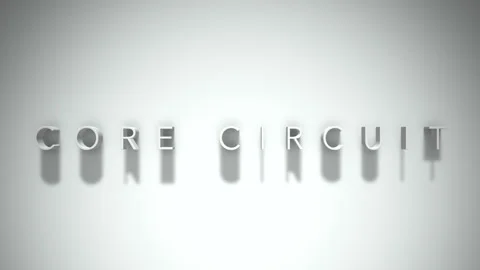core circuit 3D title animation white te... | Stock Video | Pond5