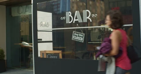 Bar Closed Stock Footage ~ Royalty Free Stock Videos | Pond5