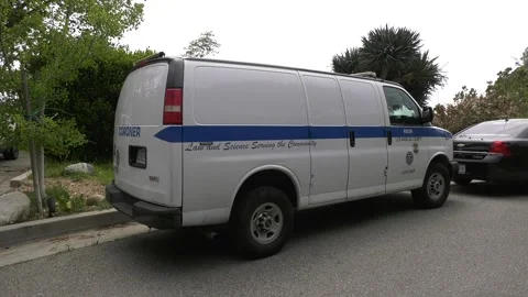 Coroner Medical Examiner Van at Crime sc... | Stock Video | Pond5