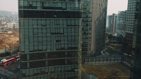Corporate Chaebol Skyscrapers and Traffi... | Stock Video | Pond5