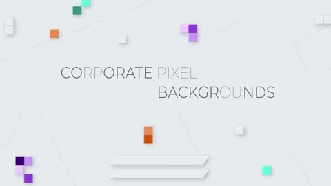 After Effects: Corporate Pixel Backgrounds #236194912