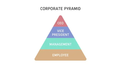Corporate Pyramid Position Level Animati... | Stock Video | Pond5