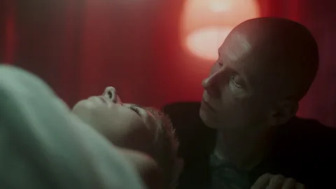 Corpse of a Dead Lying Woman inspected b... | Stock Video | Pond5