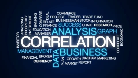 Correlation animated word cloud, text de... | Stock Video | Pond5