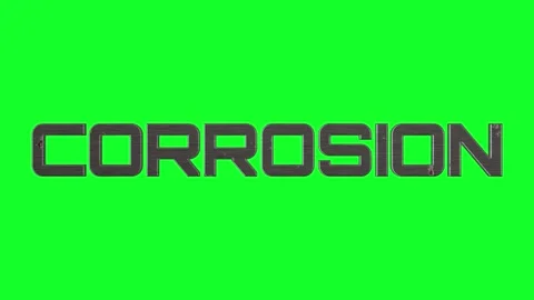 “CORROSION” text animation of 3D emb... | Stock Video | Pond5