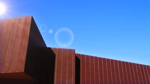 Corten steel wall, ACCA, Australian Cent... | Stock Video | Pond5