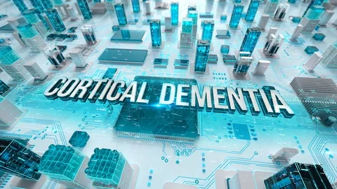 Cortical Dementia with medical digital t... | Stock Video | Pond5