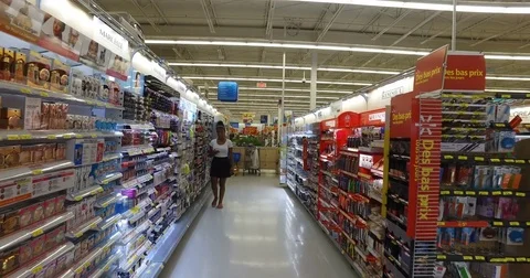 Cosmetics at walmart store