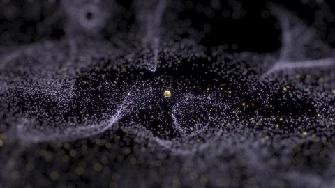 Cosmic dust, particles circling in space... | Stock Video | Pond5