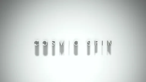 Cosmic Spin 3D title animation with shad... | Stock Video | Pond5