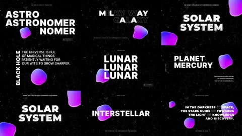 Cosmos After Effects Templates ~ After Effects Projects | Pond5