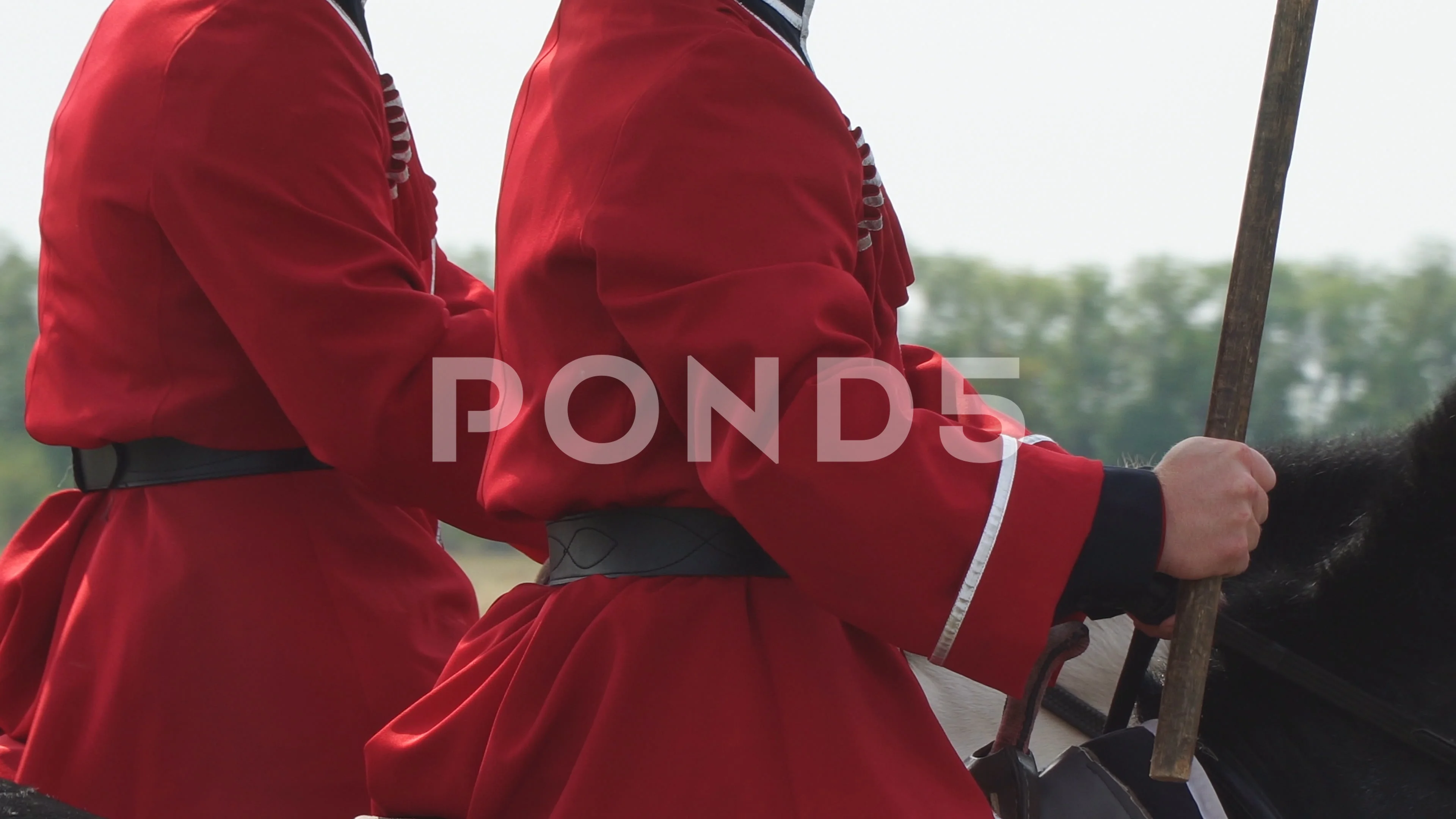 Cossack Soldiers On Horseback