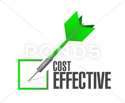 Cost effective check approval sign concept Illustration #53891260