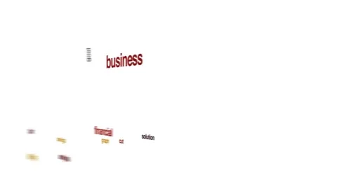 Cost reduction animated word cloud. | Stock Video | Pond5