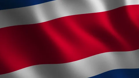 Costa Rica flag waving 3d. Abstract back... | Stock Video | Pond5