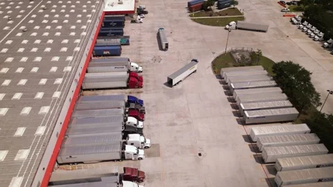 Costco distribution center. trucks loadi... | Stock Video | Pond5