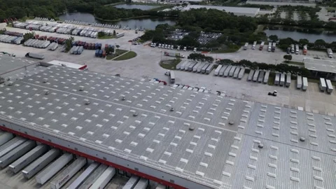 Costco distribution center. trucks loadi... | Stock Video | Pond5