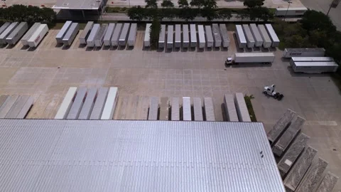 Costco distribution center. trucks loadi... | Stock Video | Pond5