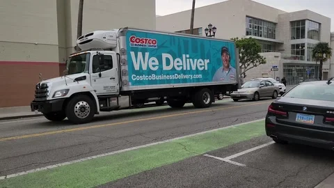 Costco Wholesale We Deliver Semi Truck L... | Stock Video | Pond5