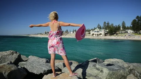 Australia Beach Sunbathing Stock Video Footage | Royalty Free Australia ...