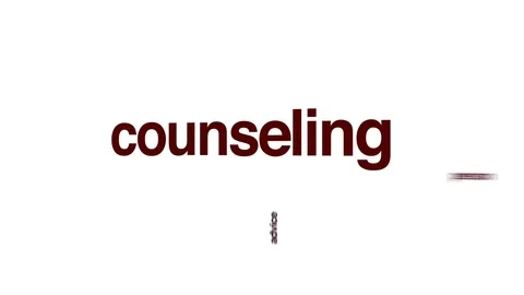 Counseling animated word cloud. | Stock Video | Pond5