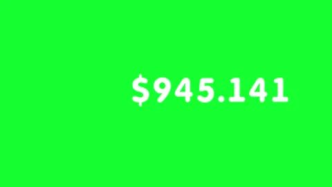Count-up animation from 0 to 1,000,000 o... | Stock Video | Pond5