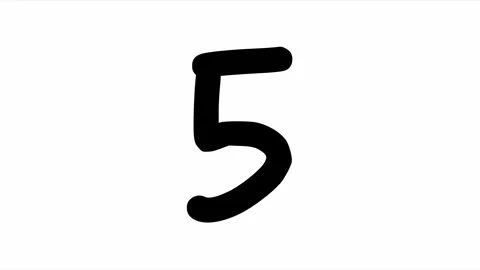 Count down timer hand drawn animation. d... | Stock Video | Pond5