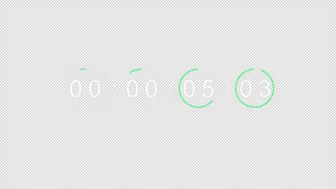 Countdown 10 seconds, alpha channel, tim... | Stock Video | Pond5