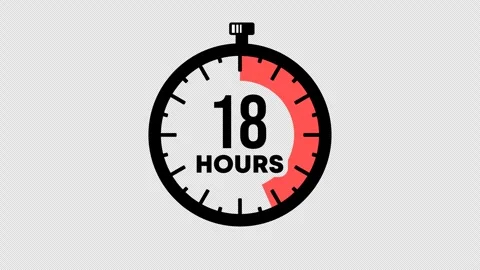 Countdown 18 hours graphic animation. Al... | Stock Video | Pond5