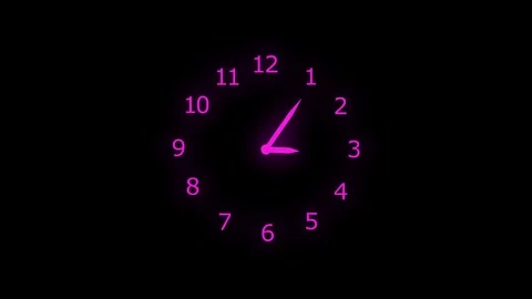 Countdown Analog Clock Animation, Clock ... | Stock Video | Pond5