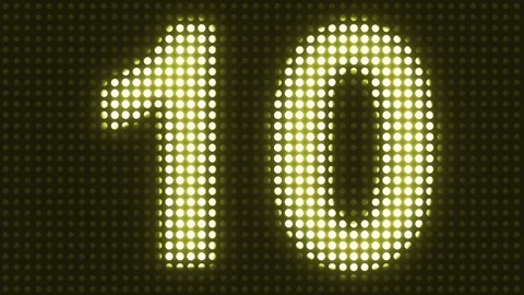 Countdown animation from 10 to 0. With n... | Stock Video | Pond5